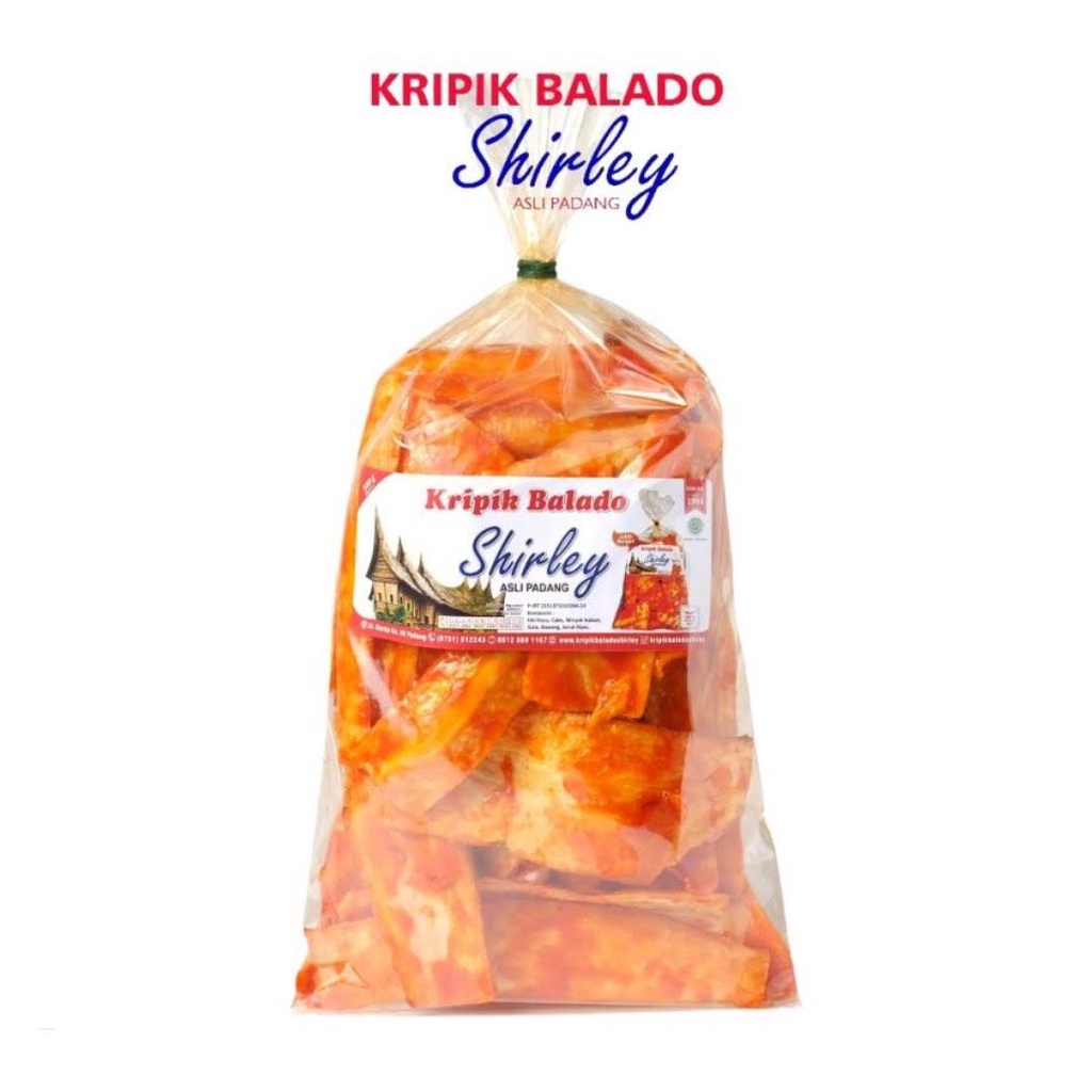 Jual Kripik Balado Shirley Panjang 500gr/ kripik balado/ asli padang ...