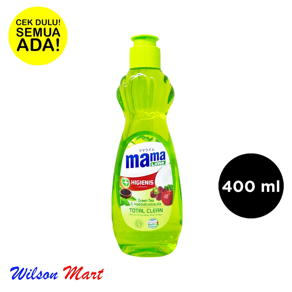 Jual MAMA LIME TOTAL CLEAN GREEN TEA HABBATUSSAUDA 400 ML BOTOL ...