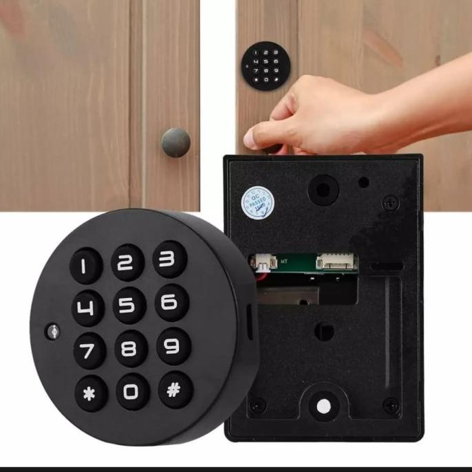 Jual Password Circle Door Lock For Cabinet Locker Smart Home System ...