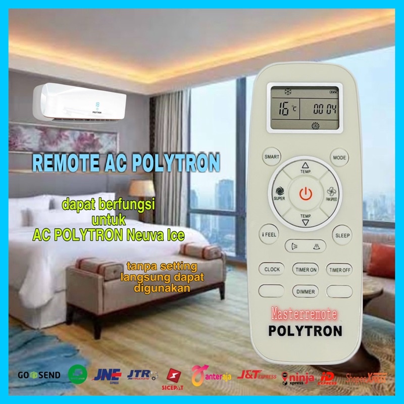 Jual Remot remote AC POLYTRON / HISENSE | Shopee Indonesia