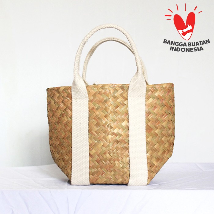 Jual DU ANYAM - Tas Anyaman - Purun Mini Totebag | Shopee Indonesia