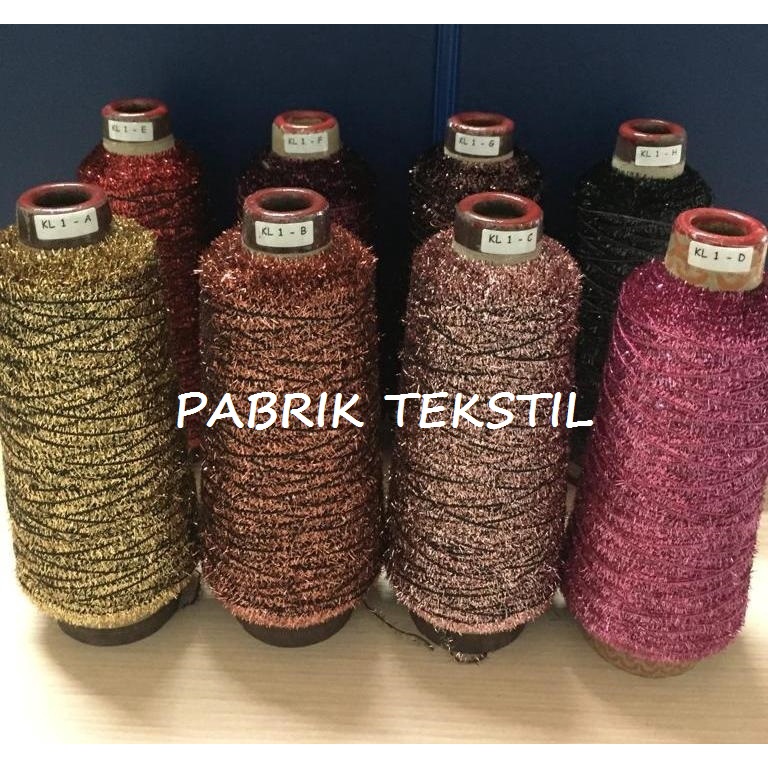 Jual BENANG KELABANG/BENANG SEMBUR/BENANG METALIK/BENANG RAJUT METALIK ...