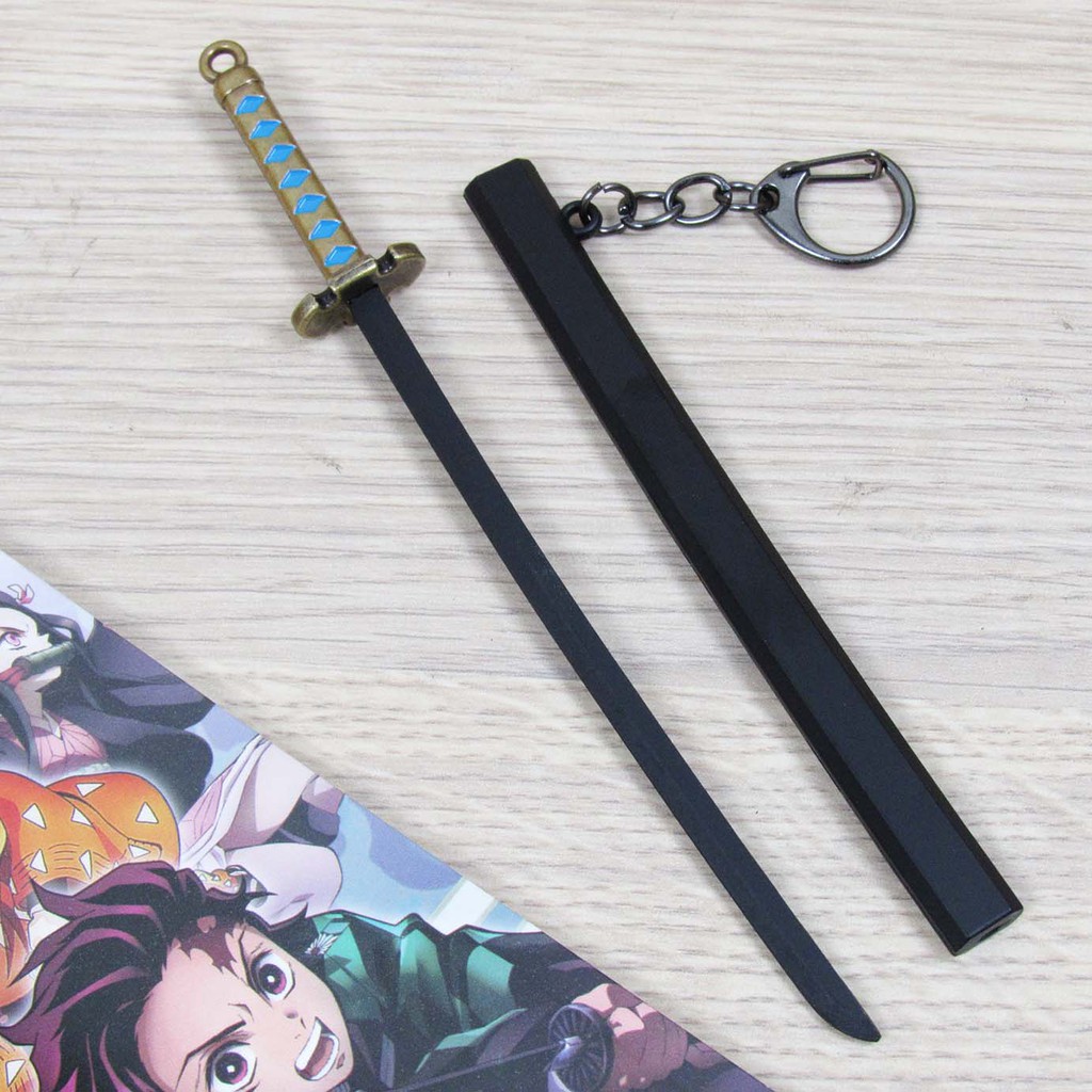 Jual Gantungan Kunci Pedang Nichirin Tanjiro Practice Tanjiro Zenitsu ...