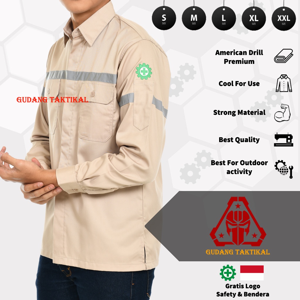 Jual KEMEJA SAFETY K3 BAJU WEARPACK OUTDOOR - Seragam Kerja Lengan ...