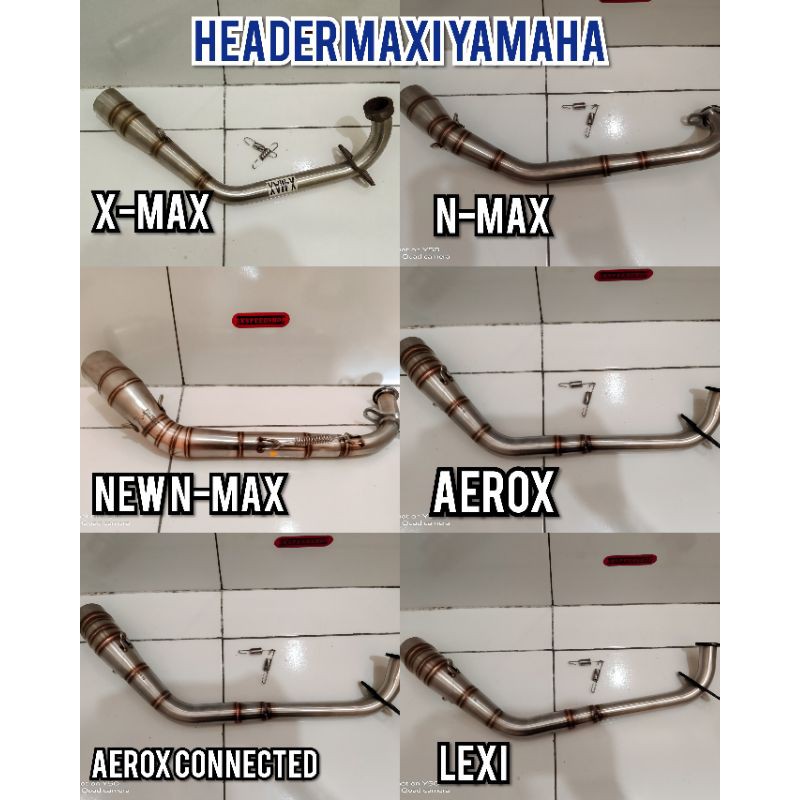 Jual header/pipa knalpot racing Maxi Yamaha (X-Max Nmax Aerox Lexi ...