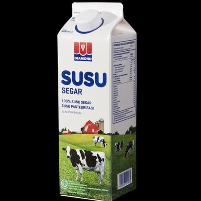 Jual Diamond susu segar \u002F Fresh milk Diamond Rasa Plain 946ml ...