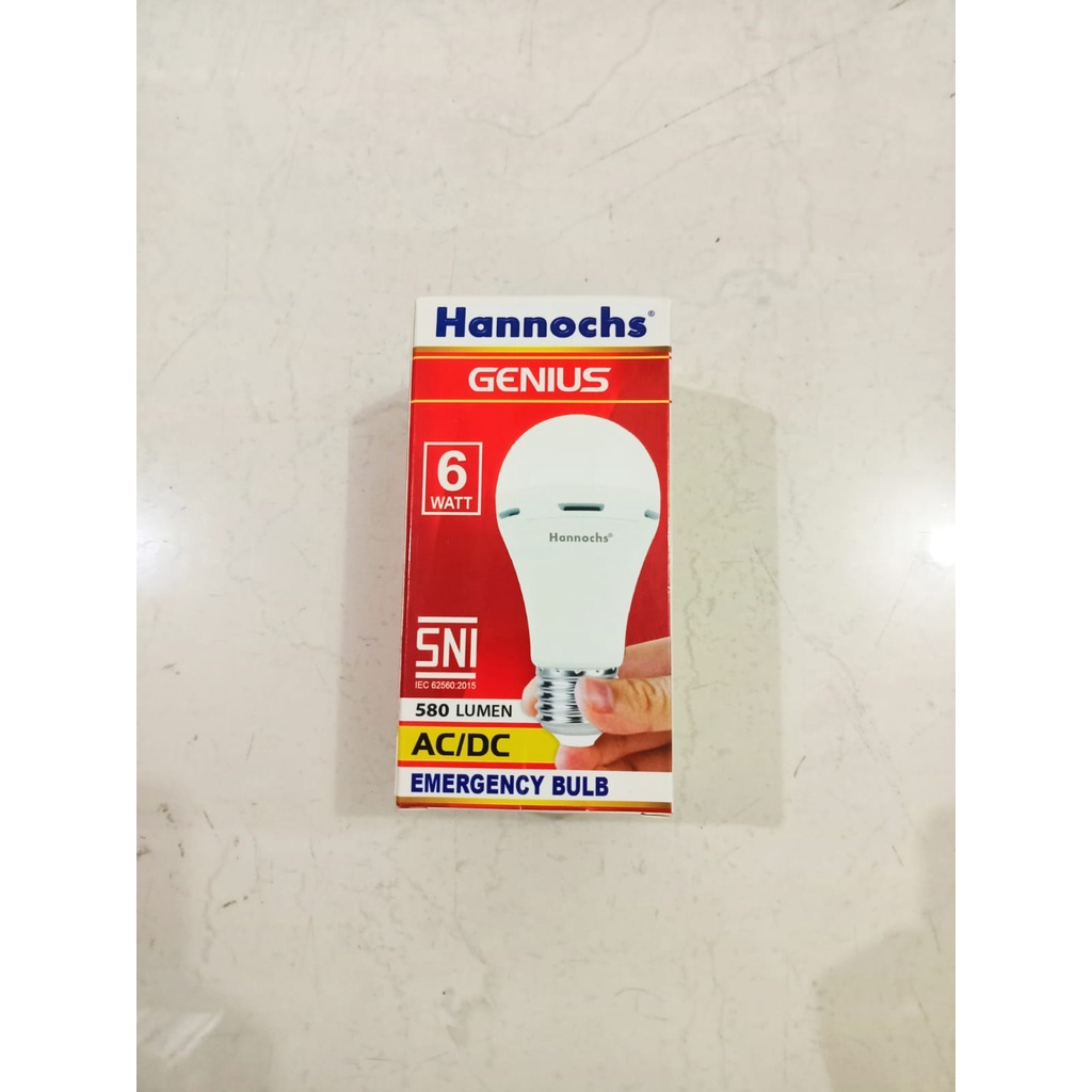 Jual LAMPU HANNOCHS EMERGENCY BULB LED ACDC GENIUS / LAMPU EMERGENCY ...