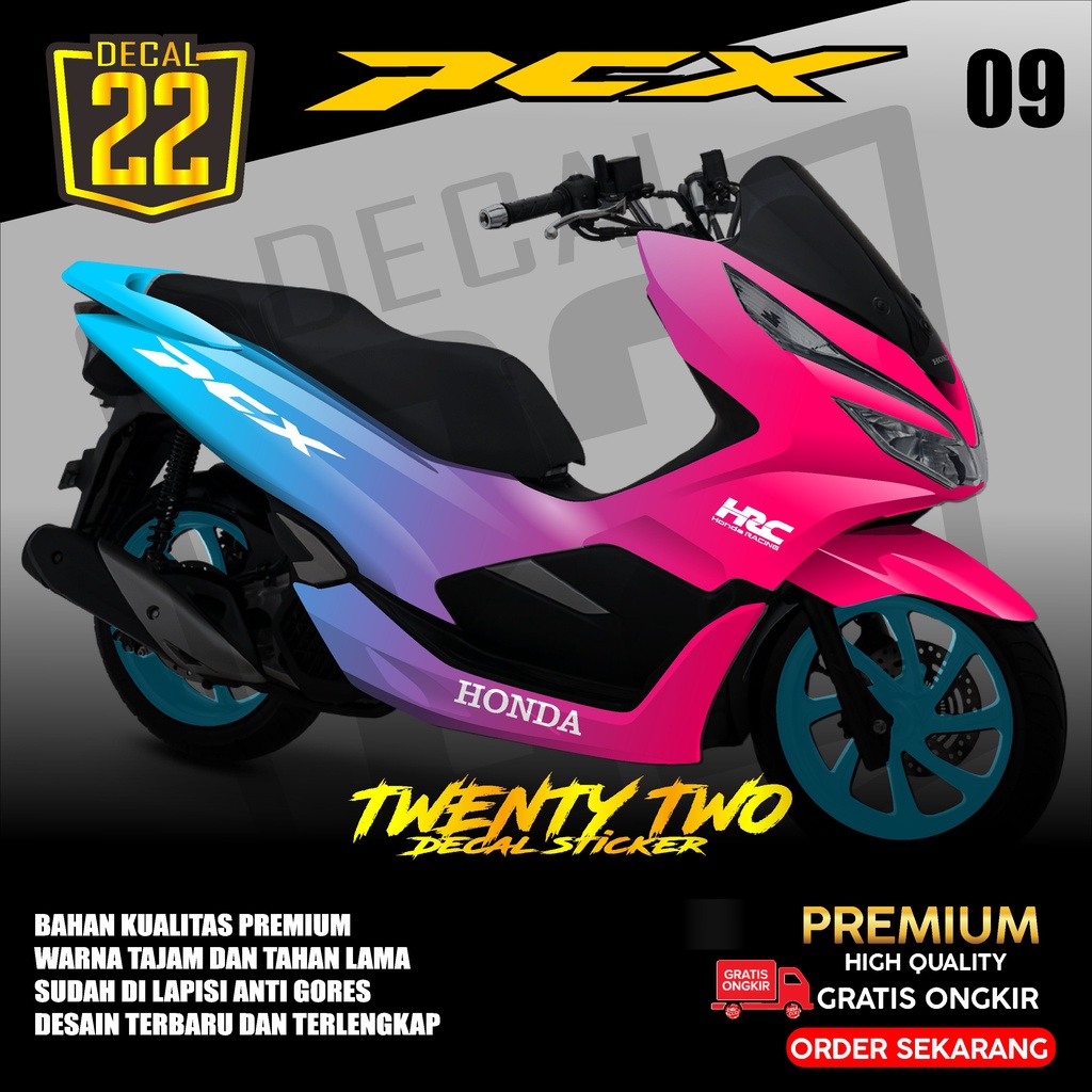 Jual DECALSTIKER PCX 150/PCX LAMA FULL BODY KODE 09 Podo | Shopee Indonesia