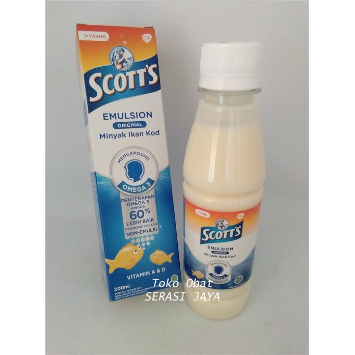 Jual Scott's Emulsion Original Minyak Ikan Cod Omega 3 Suplemen Makanan ...