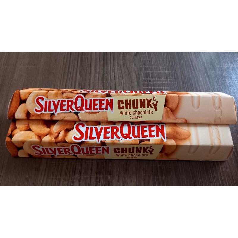 Jual Silver Queen White Chocolate Chunky Bar Cashew 95g | Shopee Indonesia