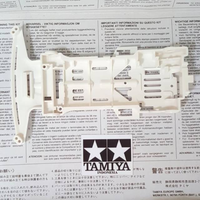 Jual TAMIYA Chassis Super 1 Putih / Chasis Super 1 White / Sasis Mini ...
