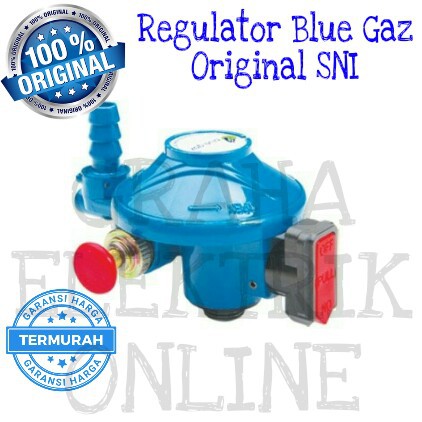 Jual Regulator BLUE GAZ Original SNI 28 mbar Drat Ulir Khusus Tabung ...