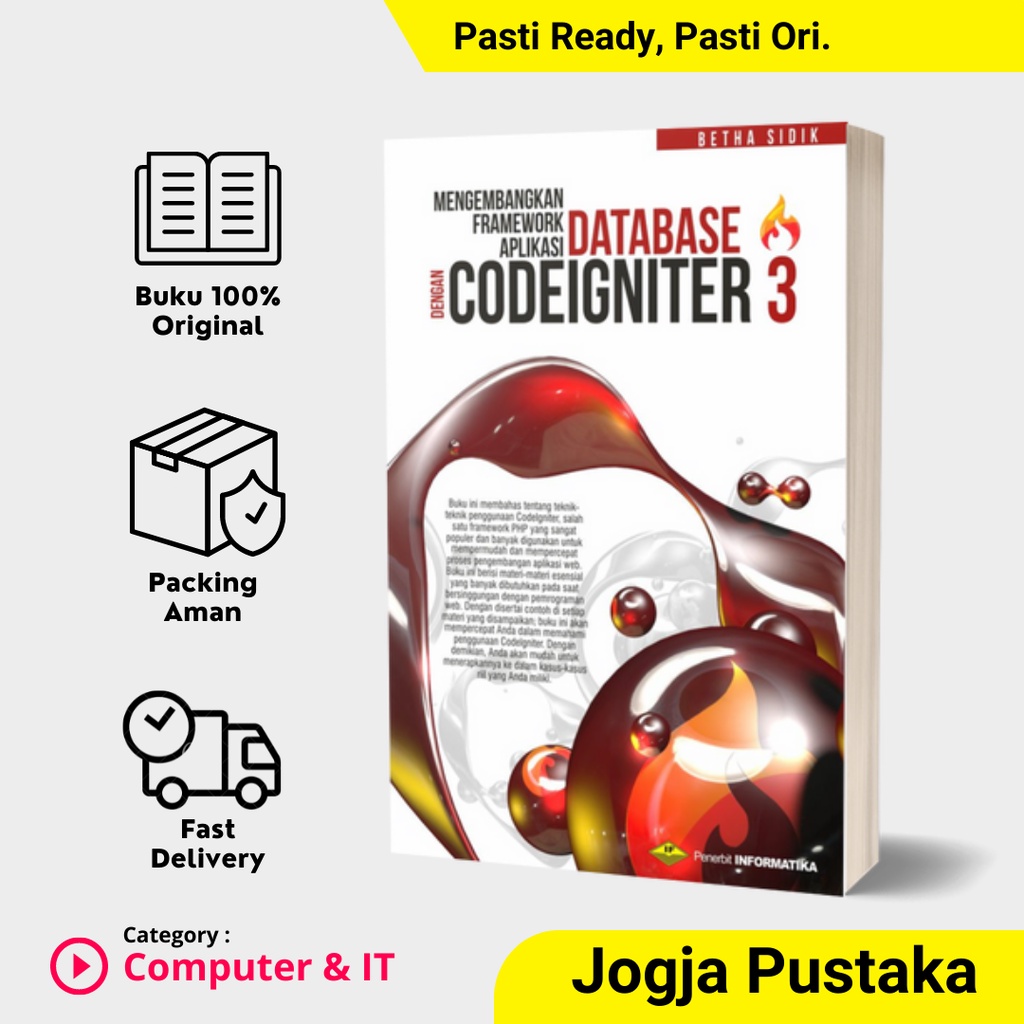 Jual Buku Mengembangkan Framework Aplikasi Database Dengan Codeigniter 3 + CD | Shopee Indonesia