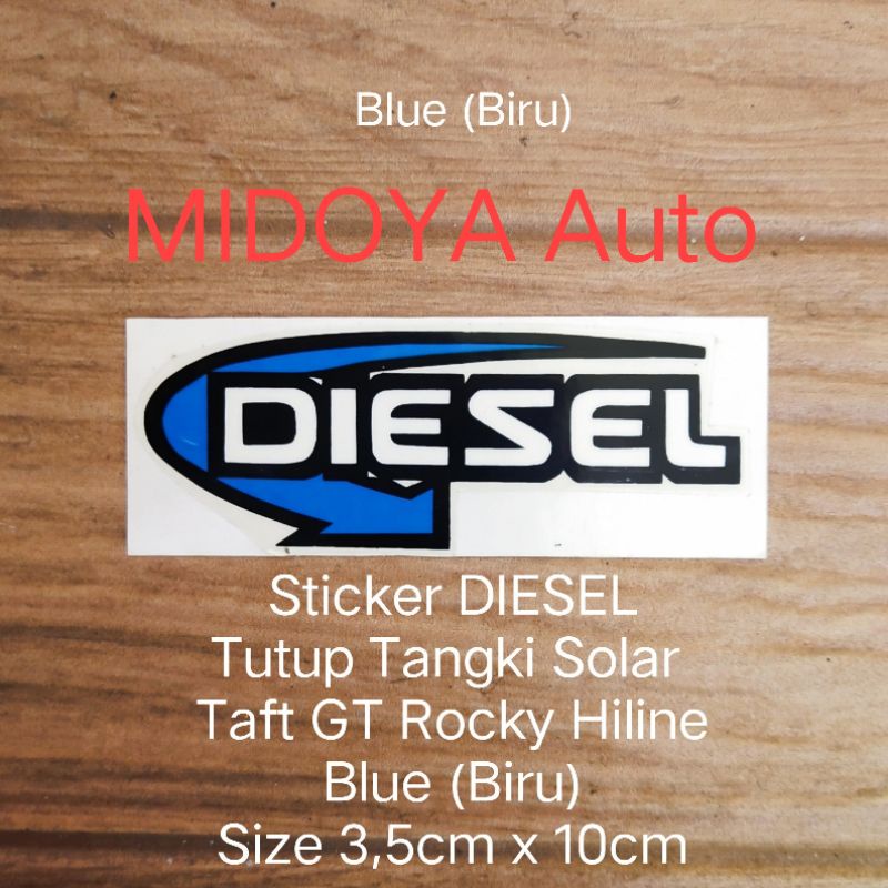 Jual Sticker DIESEL Tutup Tangki Solar Taft GT Rocky Hiline / Panther ...