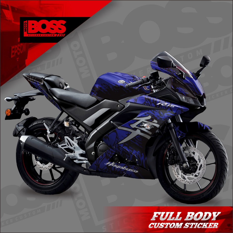 Jual Decal Sticker Yamaha R15 V3 Full Body Striping dekal stiker Full ...