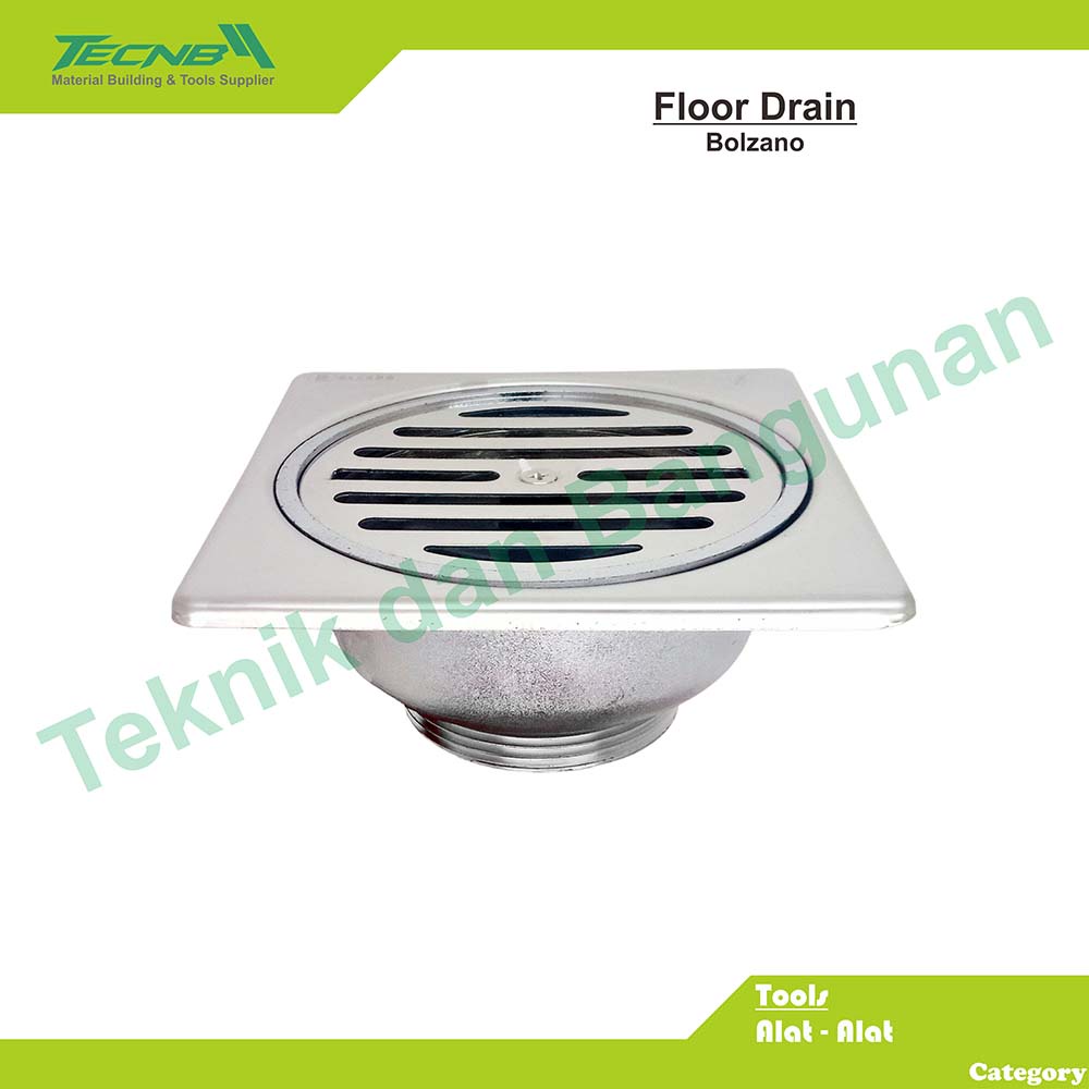 Jual Sargot Stainless STS Kamar Mandi Floor Drain Bolzano 4" 100mm ...