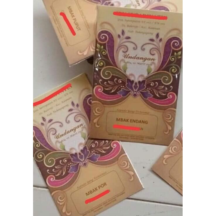 Jual KARTU UNDANGAN PERNIKAHAN / HAJATAN / MANTENAN / ULEM ULEM ...
