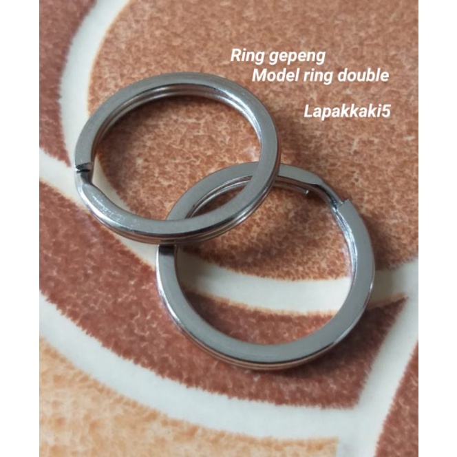 Jual Ring gepeng ring gantungan kunci warna nikel dan gold ready semua ...