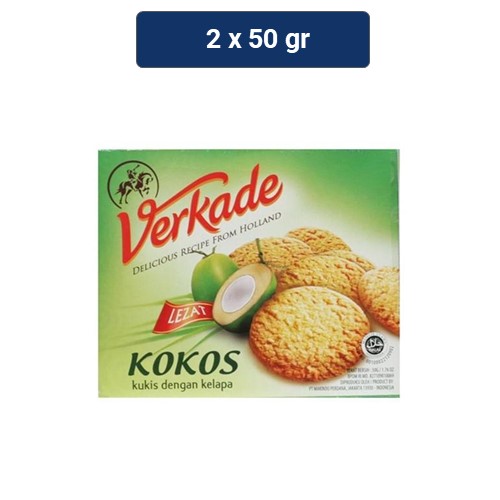 Jual Verkade Kokos Cookies Kelapa Small Pack 2 x 50 gr | Shopee Indonesia