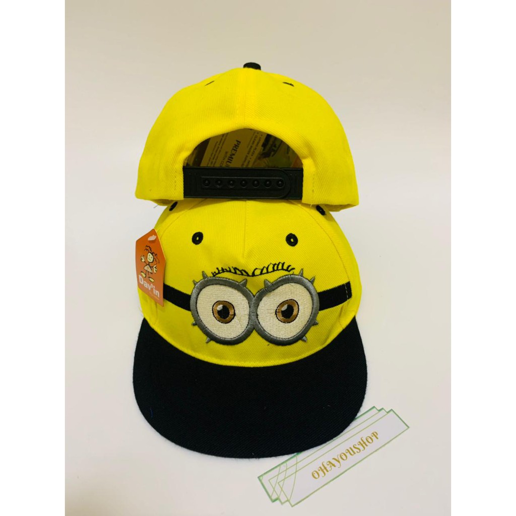 Jual Topi minion anak bordir timbul topi snapback anak laki laki bordir ...