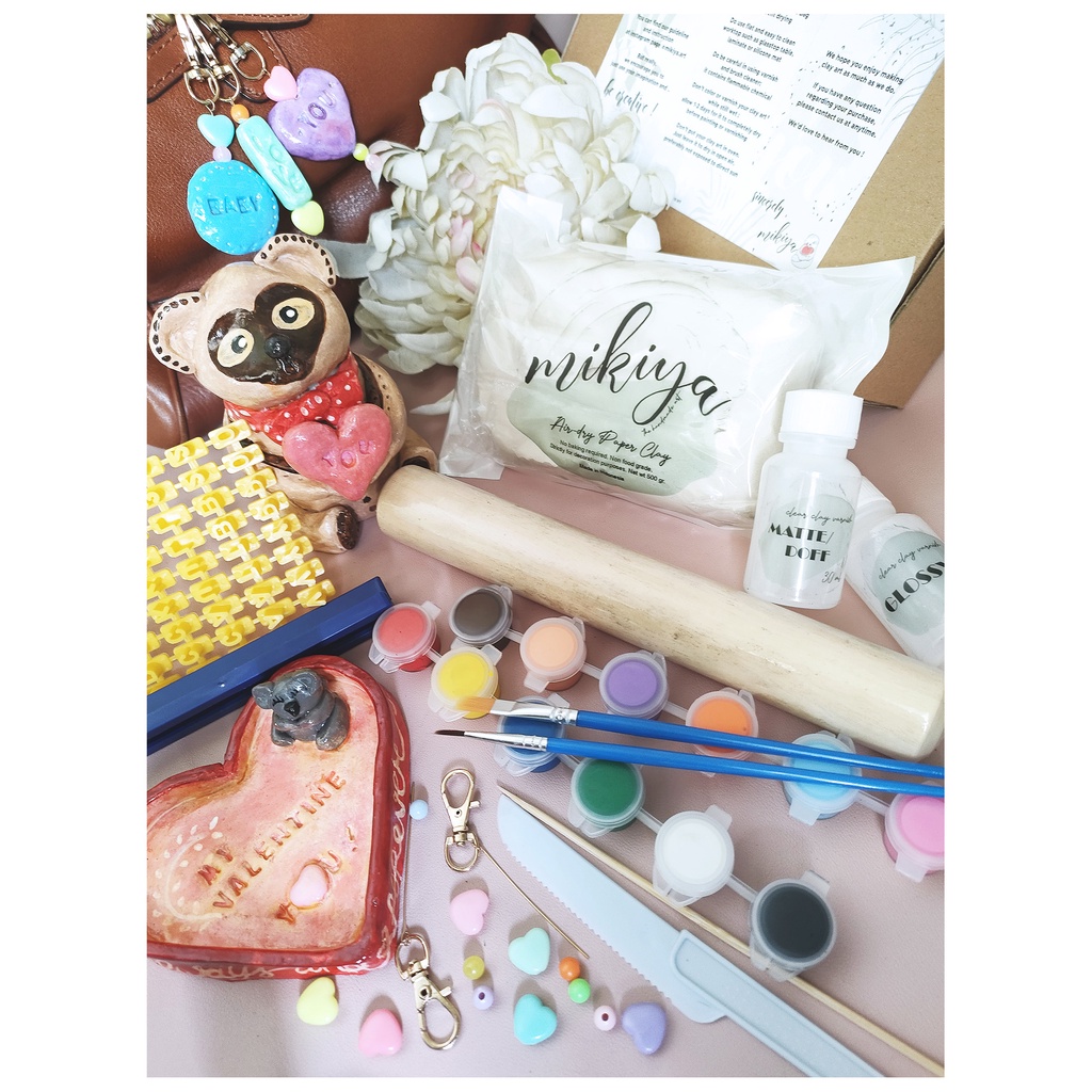 Jual DIY Clay Set / Keyrings & Charms / Kreasi mainan Clay | Shopee ...