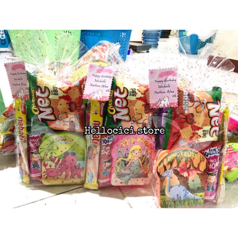 Jual PARCEL SNACK BINGKISAN + LUNCH BOX KEMASAN CANTIK ULANG TAHUN ...