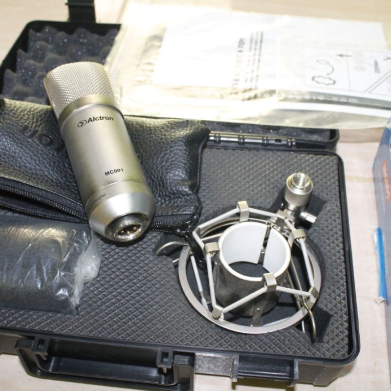 Jual Mic Condensor Alctron MC001 Fullset Mulus Komplit Siap Pakai ...