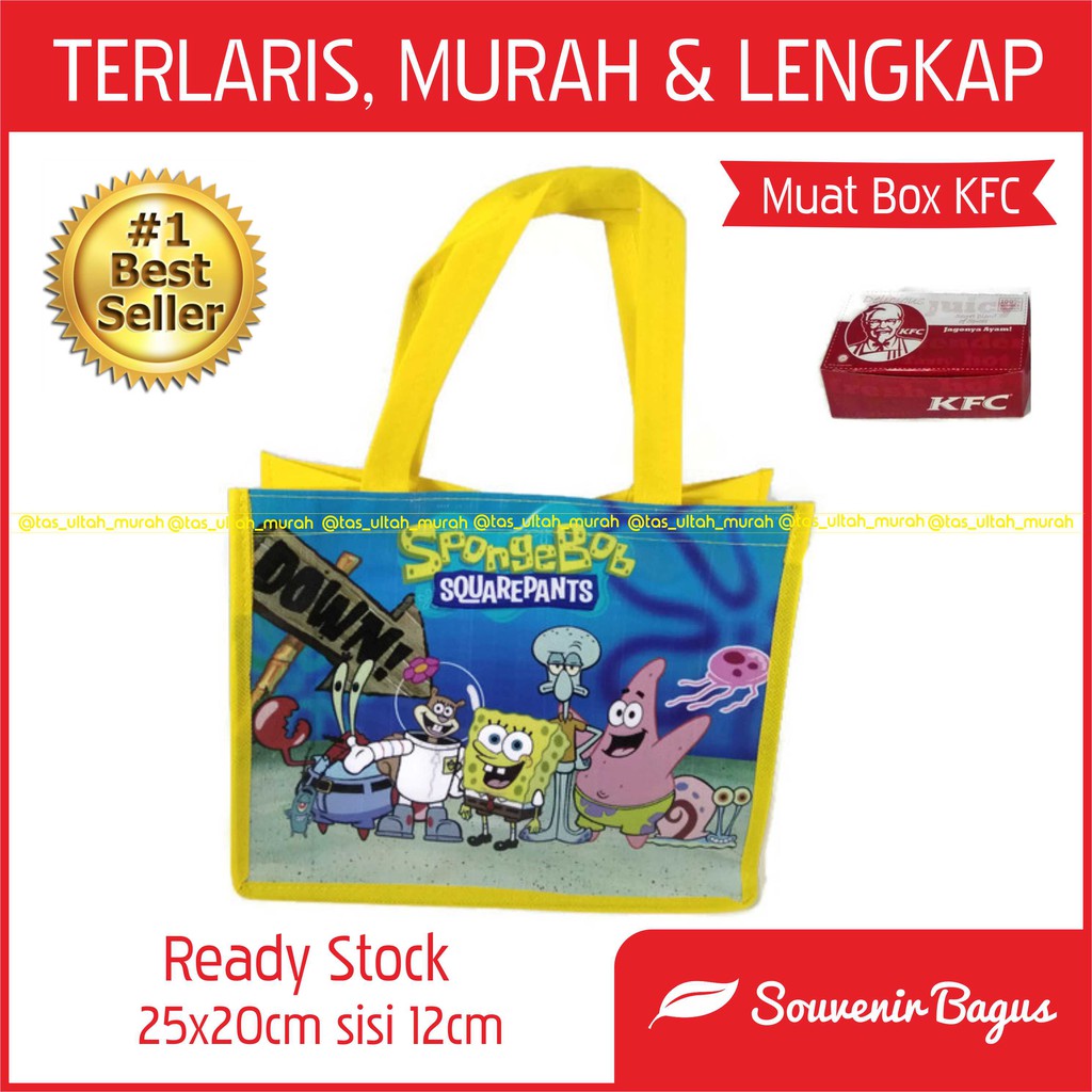 Jual Terlaris Tas Ultah Anak Spongebob Tas Souvenir Ulang Tahun ...