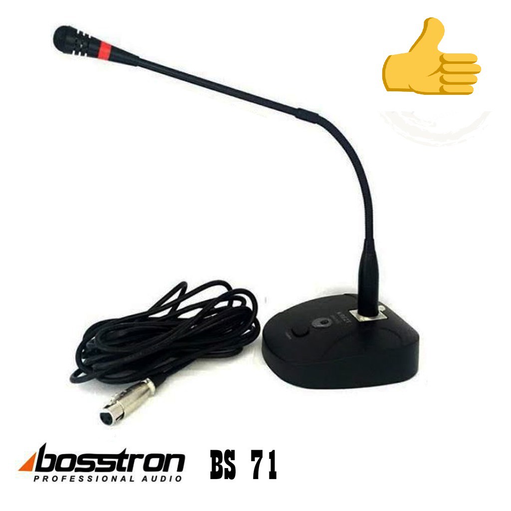 Jual Mic meja mic mimbar bosstron BS71 professional audio | Shopee ...