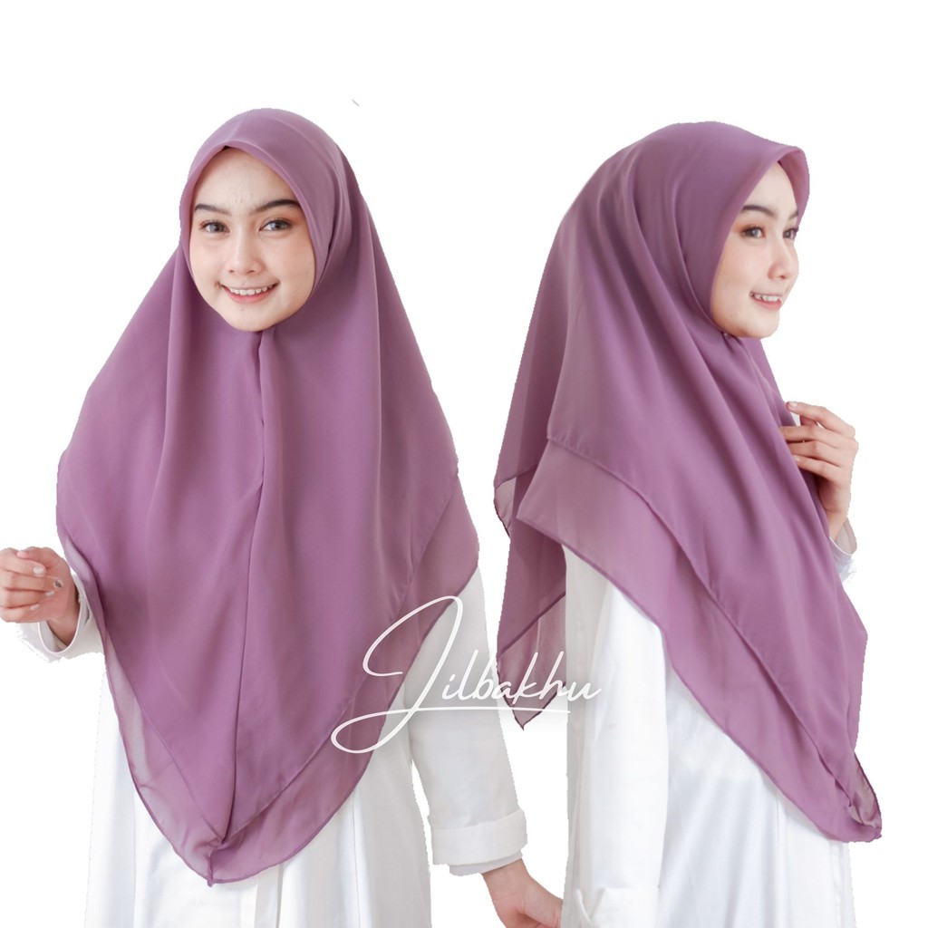 Jual Jilbab Khimar Kayla Dua Lapis | Shopee Indonesia