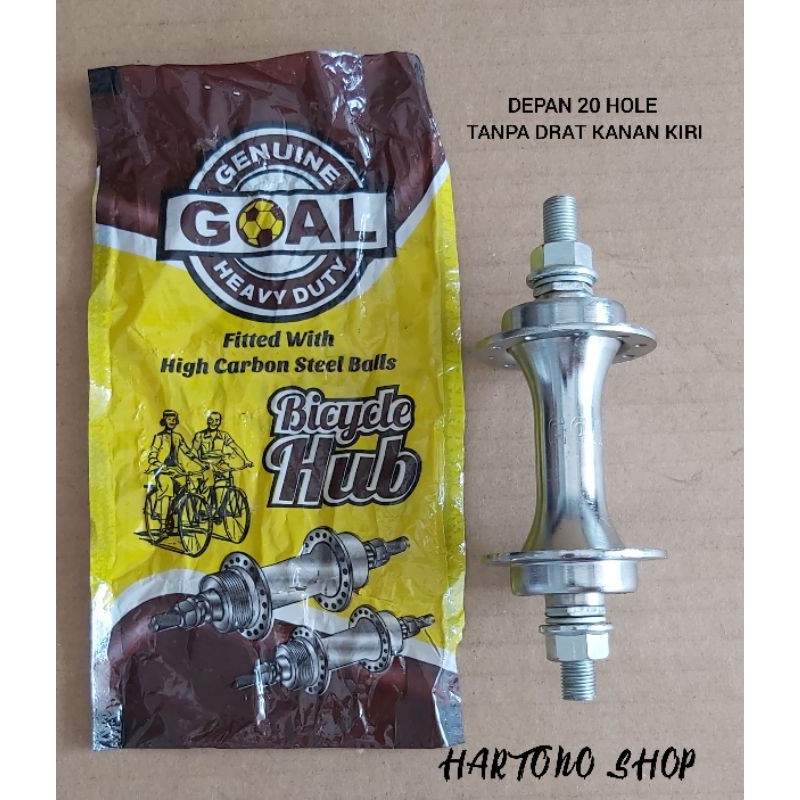 Jual HUB/BOSCH/TROMOL SEPEDA RODA DEPAN LUBANG 20 / 20 HOLE TANPA DRAT ...