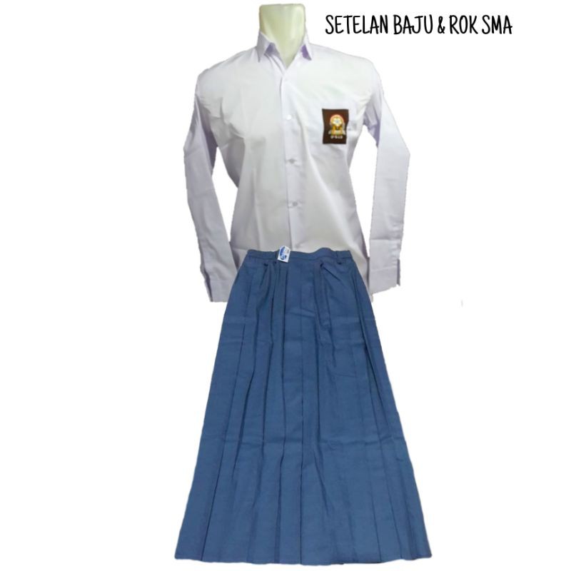 Jual seragam sekolah sma perempuan lengan panjang | Shopee Indonesia