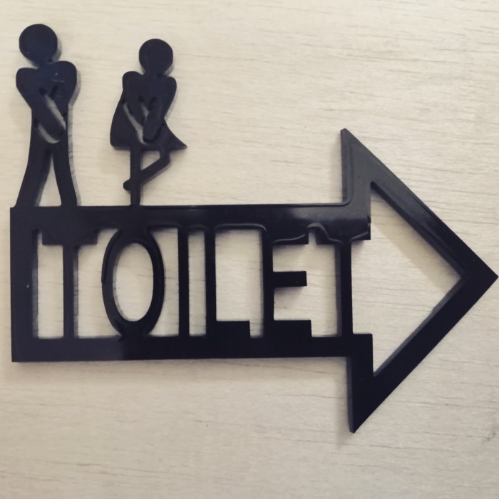Jual Miliki Toilet Sign / Restroom Signage / Penanda Toilet / Kamar ...