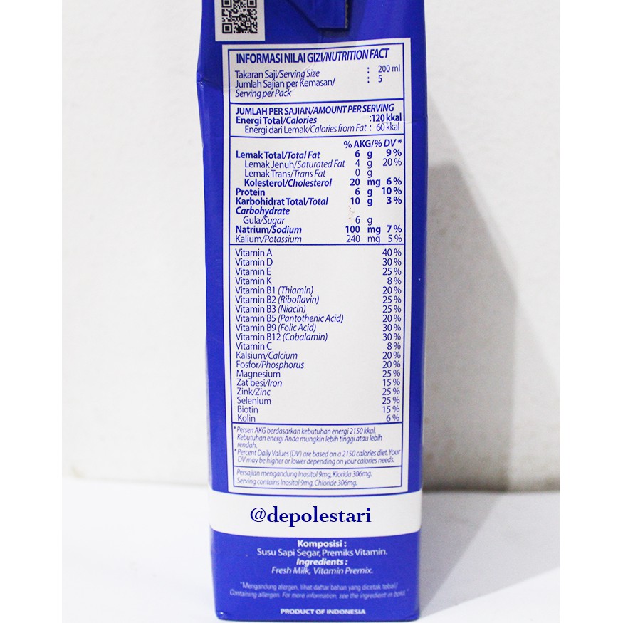 Jual Susu UHT Diamond Full Cream 1liter | Shopee Indonesia