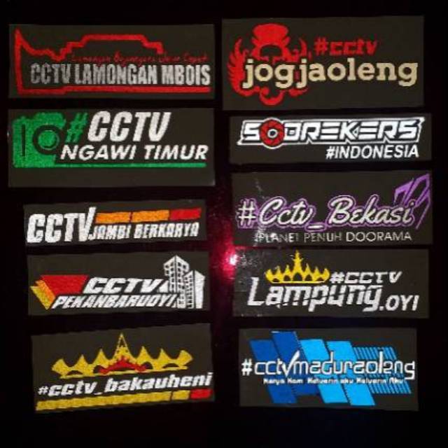 Jual STICKER CUTTING CUSTOM CCTV KOMBINASI WARNA | Shopee Indonesia