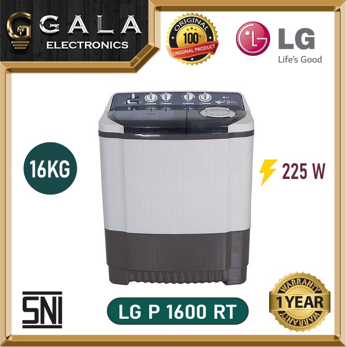 Jual Mesin Cuci LG P 1600 RT 16 KG (2 TABUNG) | Shopee Indonesia
