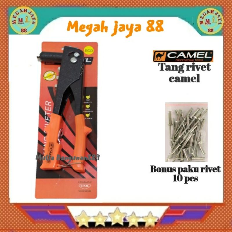 Jual CAMEL TANG RIVET 9.5 DAN FREE PAKU RIVET 10PCS-HAND RIVETER BAGUS ...