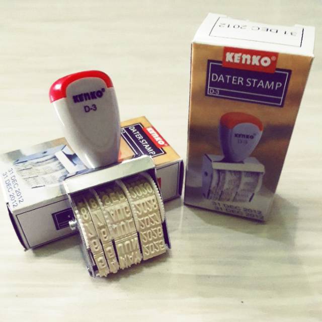 Jual Stempel Tanggal Date Stamp D-3 5mm KENKO | Shopee Indonesia
