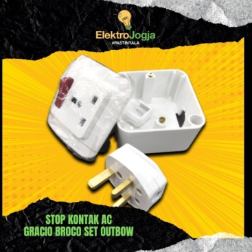 Jual STOP KONTAK AC GRACIO BROCO SET OUTBOW | Shopee Indonesia