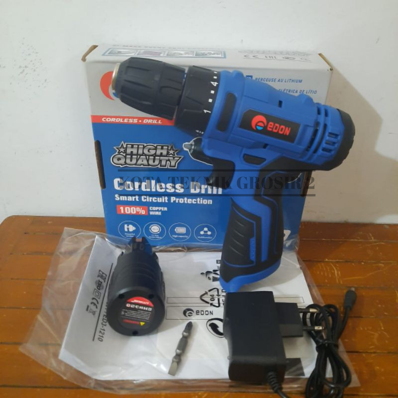Jual MESIN BOR CORDLESS 12 VOLT SHINING (BIRU) BOR BATERAI BOR CHARGER ...