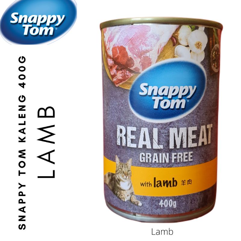 Jual Snappy Tom Kaleng 400g - Lamb (Kuning) - Makanan Kucing Snapy Cat ...