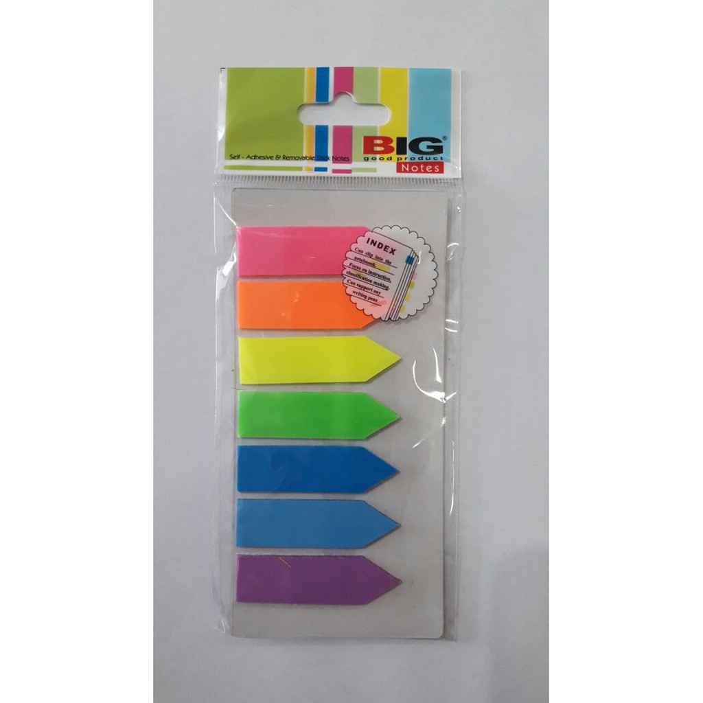Jual BIG POST IT/STICKY NOTE PANAH 7WARNA | Shopee Indonesia