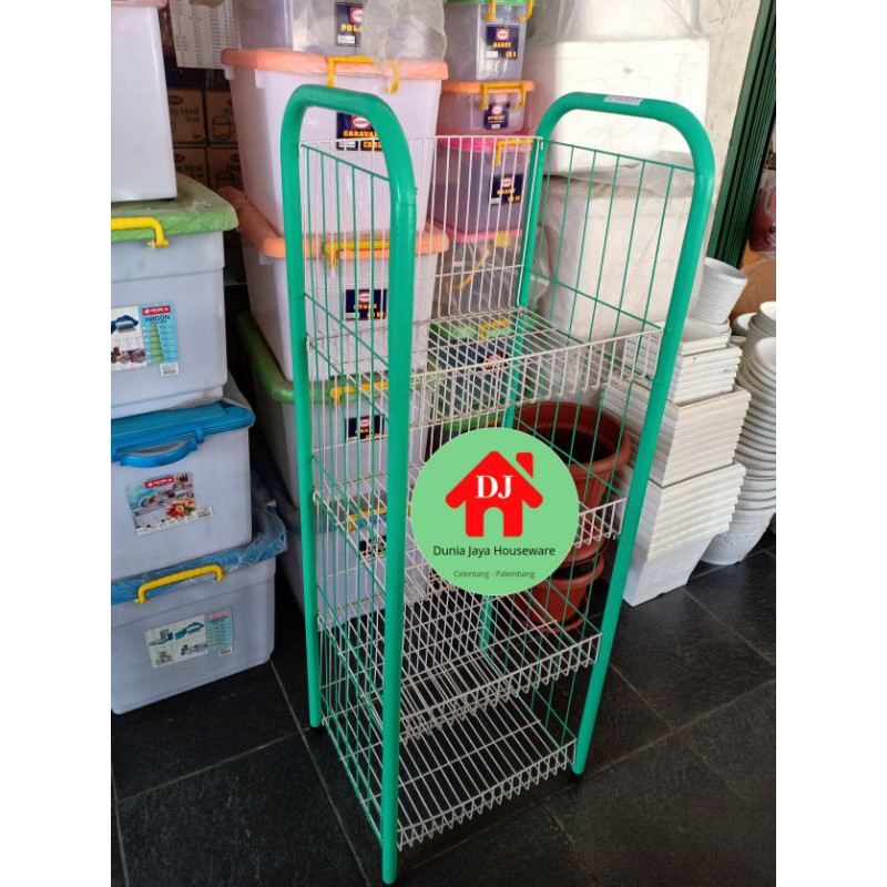 Jual Rak Chiki Rak Display Rak Kerupuk Rak Serbaguna SS4 Hijau dan Biru ...