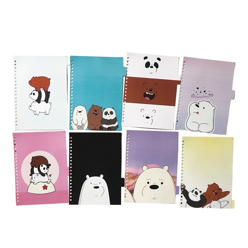 Jual Pembatas Binder 20 Ring Ready Stock We Bare Bears Divider Binder ...