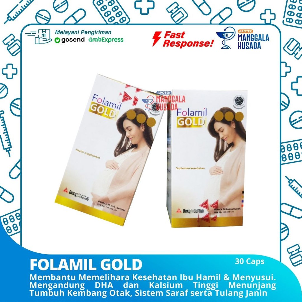 Jual FOLAMIL GOLD BOTOL @ 30 KAPSUL | Shopee Indonesia