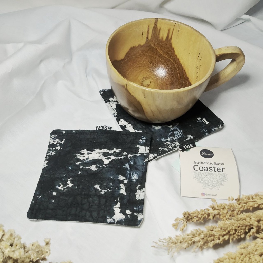 Jual Tatakan Gelas (Coaster) Batik Tulis Asli Handmade Motif Crack ...