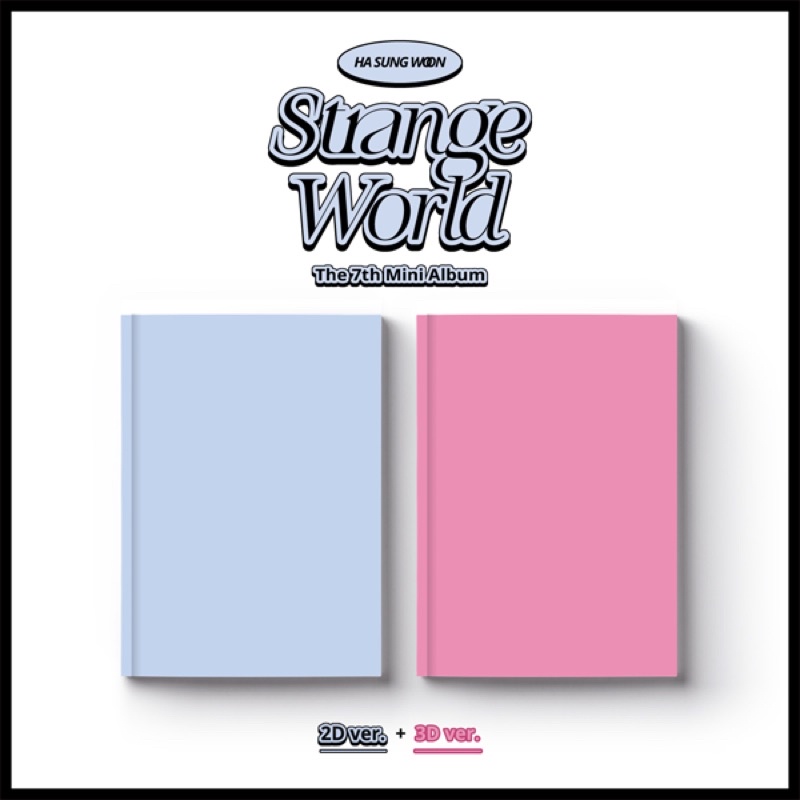 Jual KTOWN4U - HA SUNG WOON - The 7th Mini Album [Strange World] (Photobook) (2D ver. + 3D ver ...