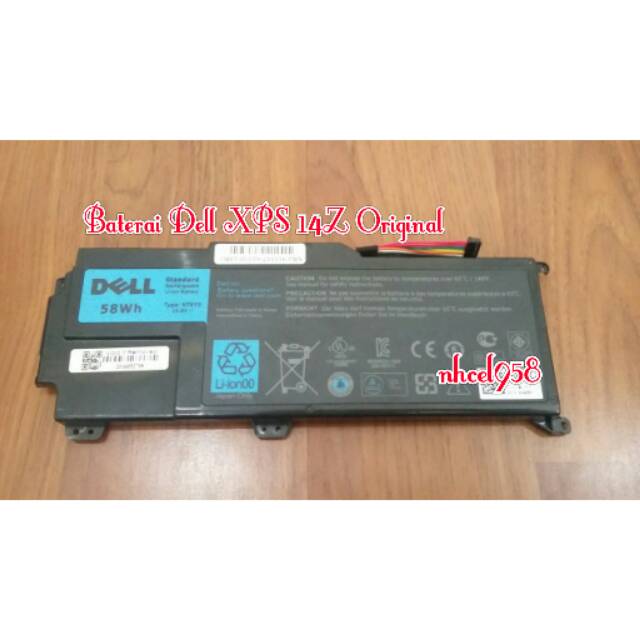 Jual Baterai Dell XPS 14-L412X (V79YO) Original Tanam | Shopee Indonesia