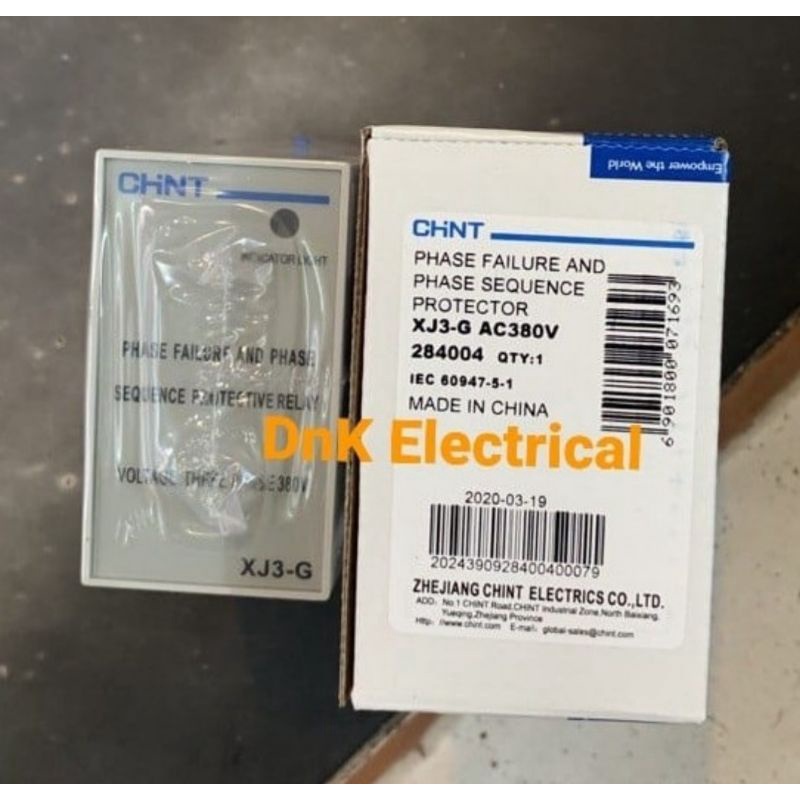 Jual Phase Failure and Phase Sequence Protector Relay CHINT XJ3-G ...