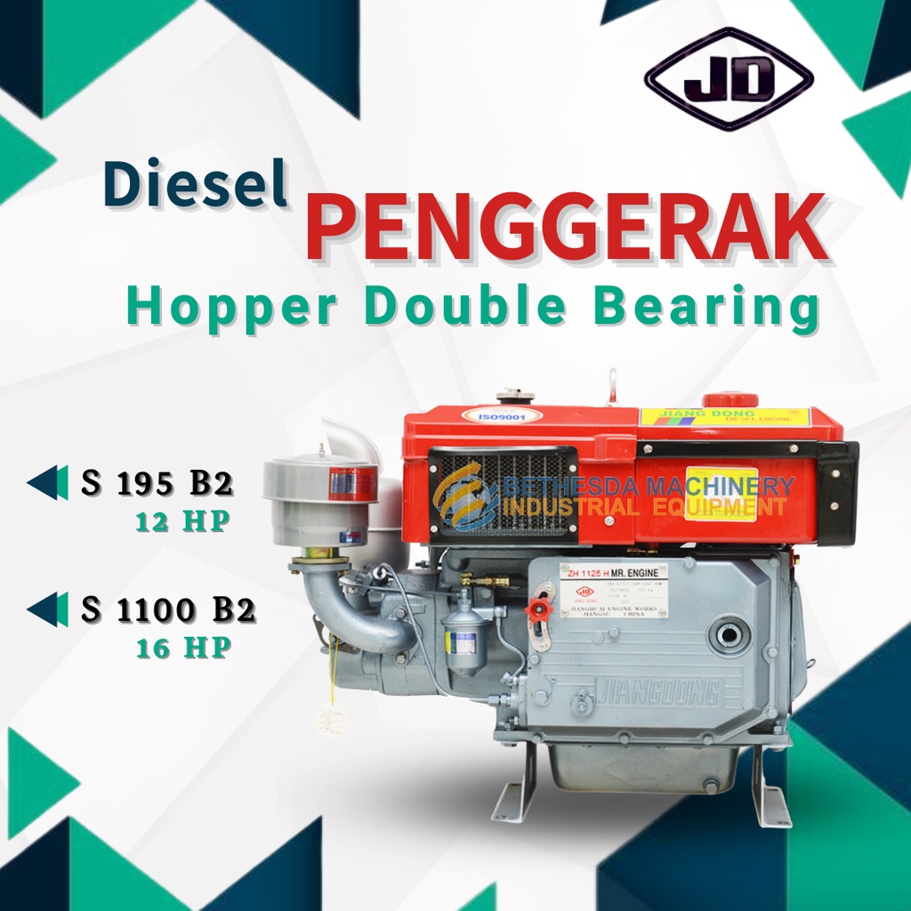 Jual mesin penggerak / solar diesel 12 PK Jiangdong S 195 hopper 16HP | Shopee Indonesia